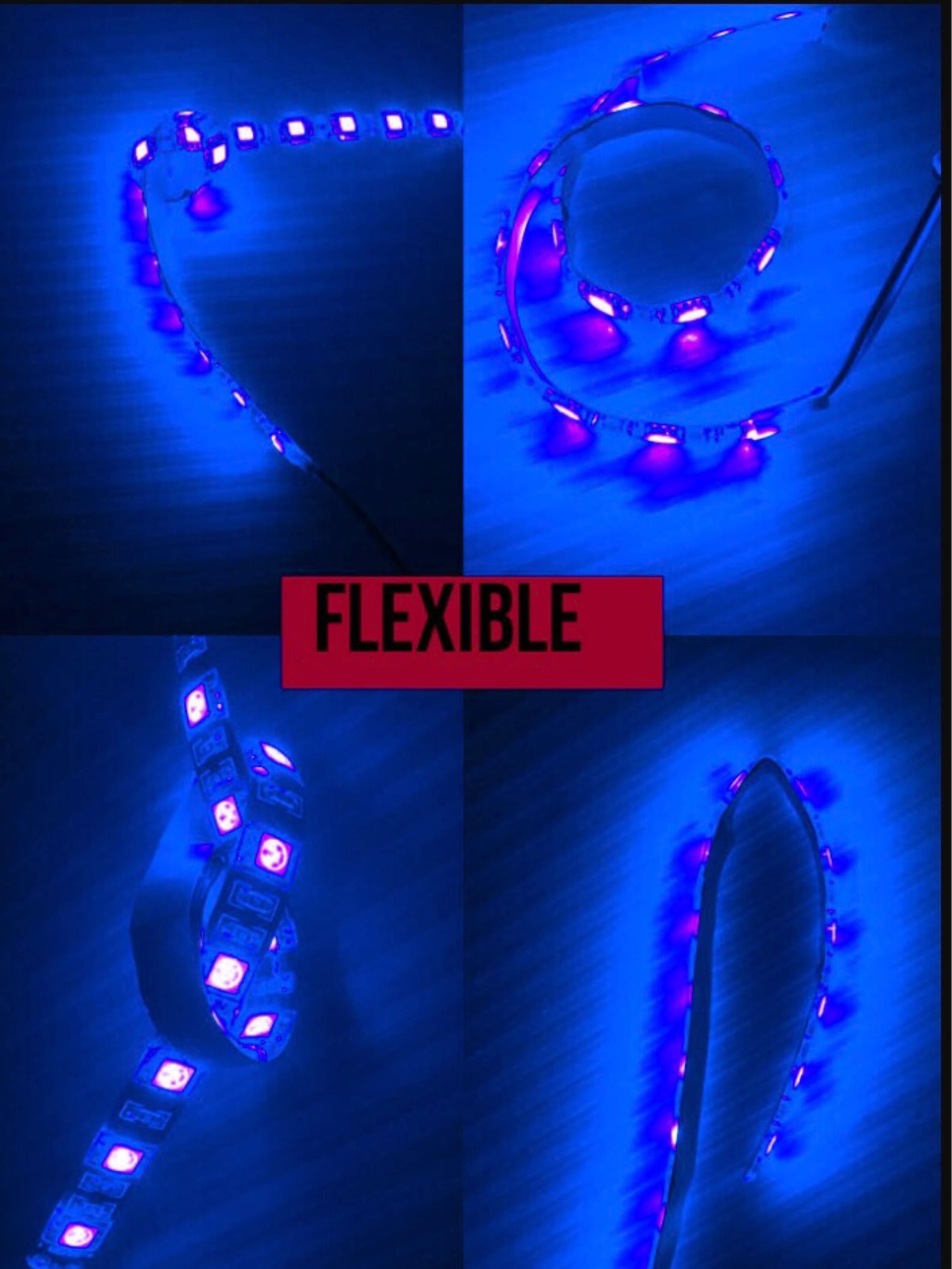 4 Pcs Blue Motorcycle LED Accent Underglow Lighting Bike - Etsy