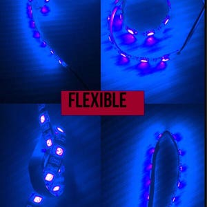 4 Pcs Blue Motorcycle LED Accent Underglow Lighting Bike Lights 12v - Etsy
