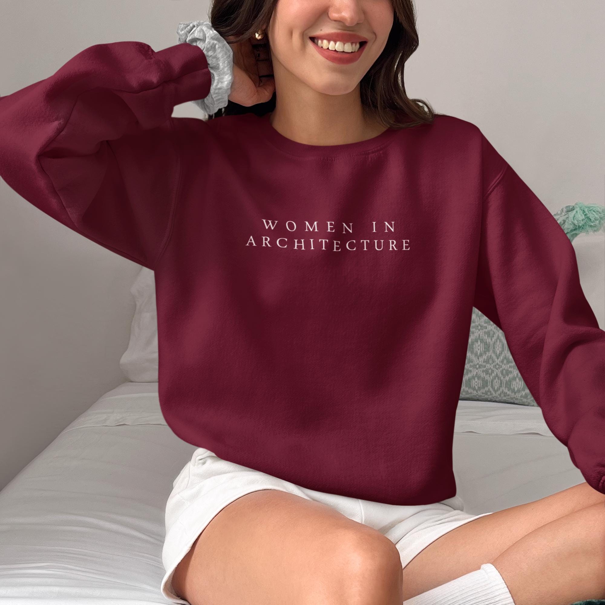 Women in Architecture Sweatshirt | Embroidered | Crewneck Sweatshirt ...
