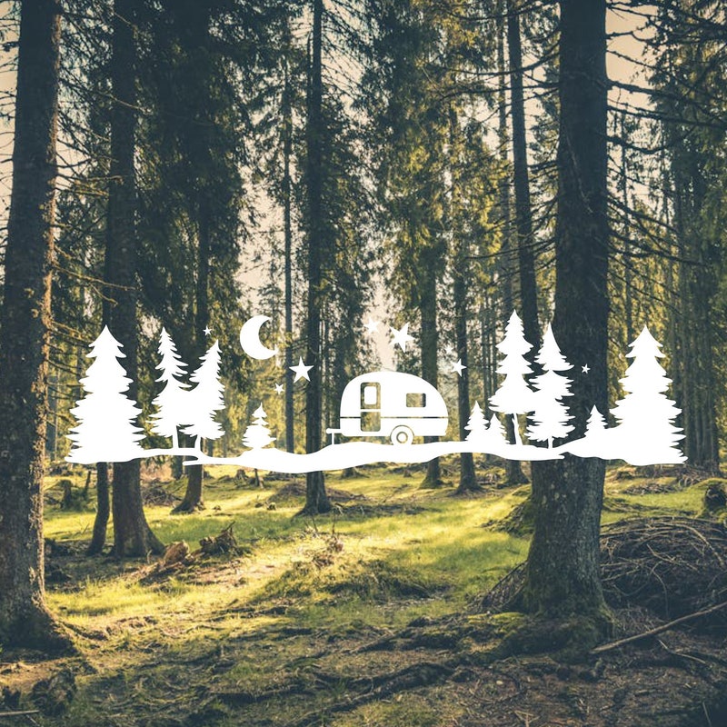 Camping Vinyl Decal - Etsy