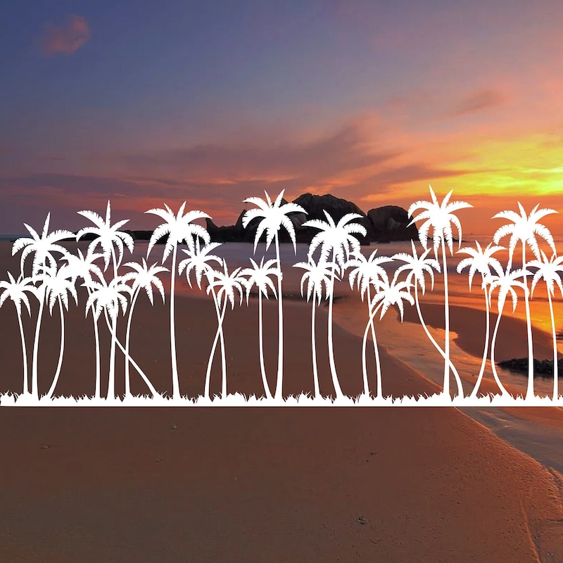 Palm Tree Decal - Etsy