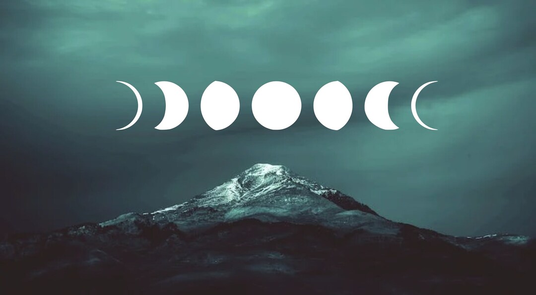 Moon Phase Decal | Phases of the Moon | Lunar Cycle Decal | Decal for ...
