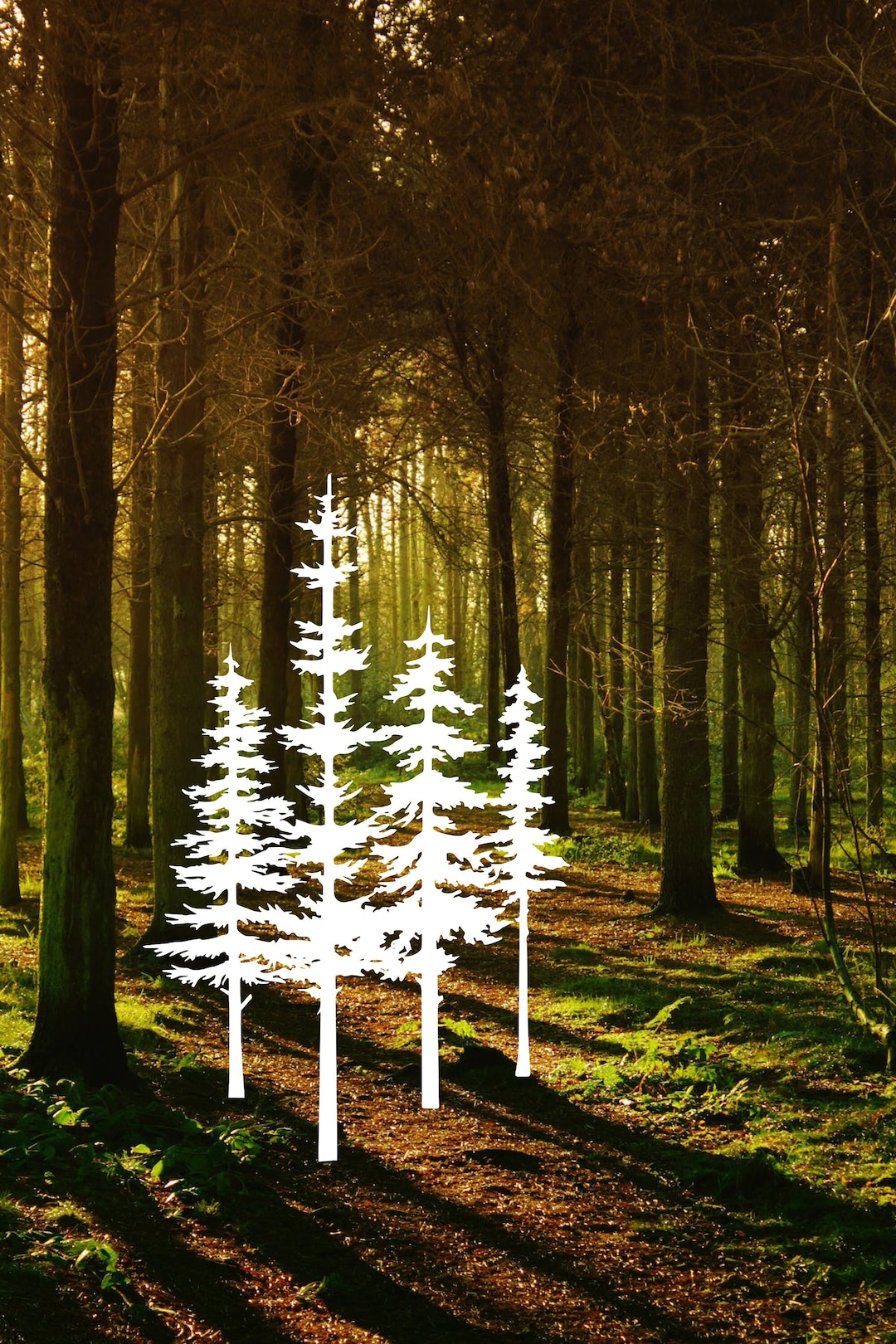 Fir Tree Vinyl Decal: Wilderness Car Laptop Sticker - Etsy