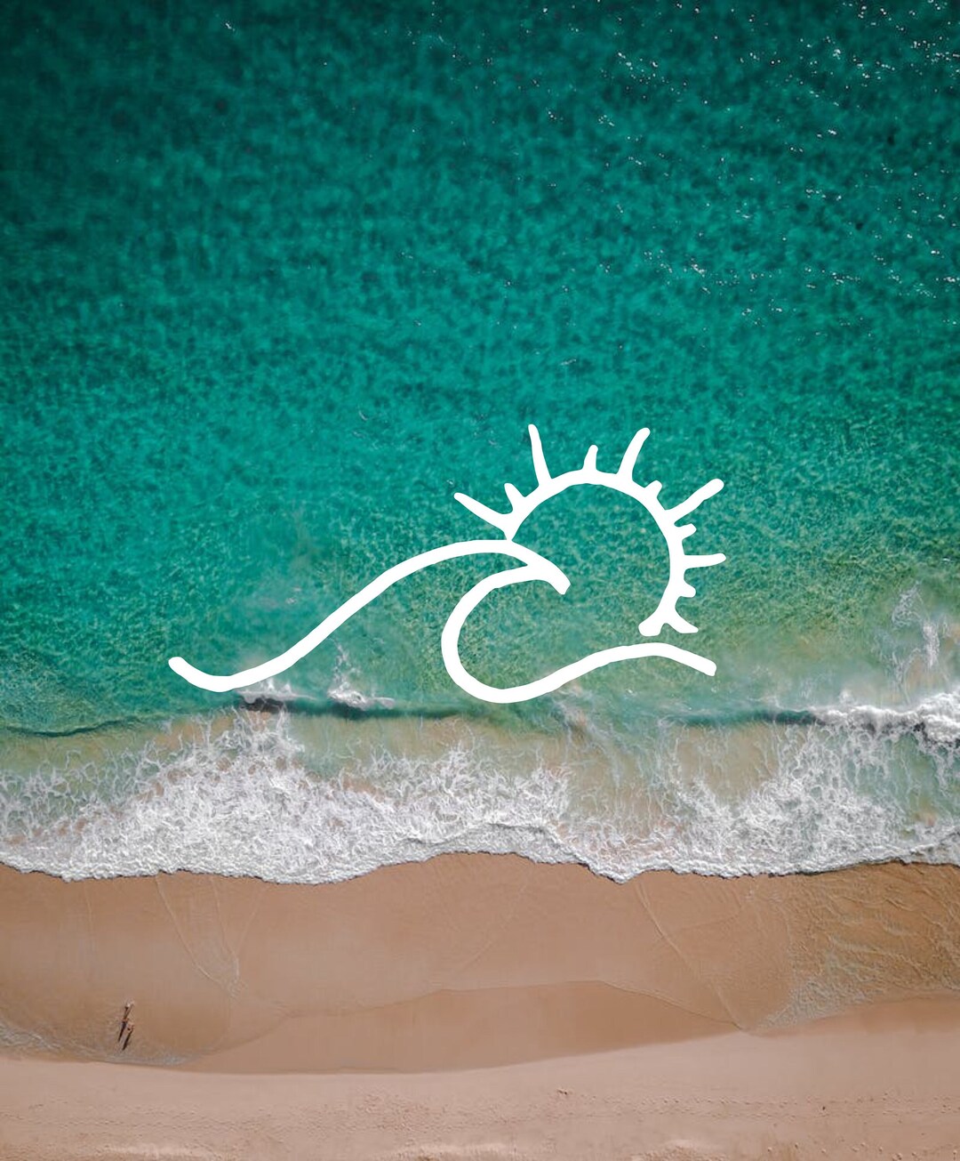 Wave and Sun Vinyl Decal Beach and Sun Lover Decal Surfer - Etsy