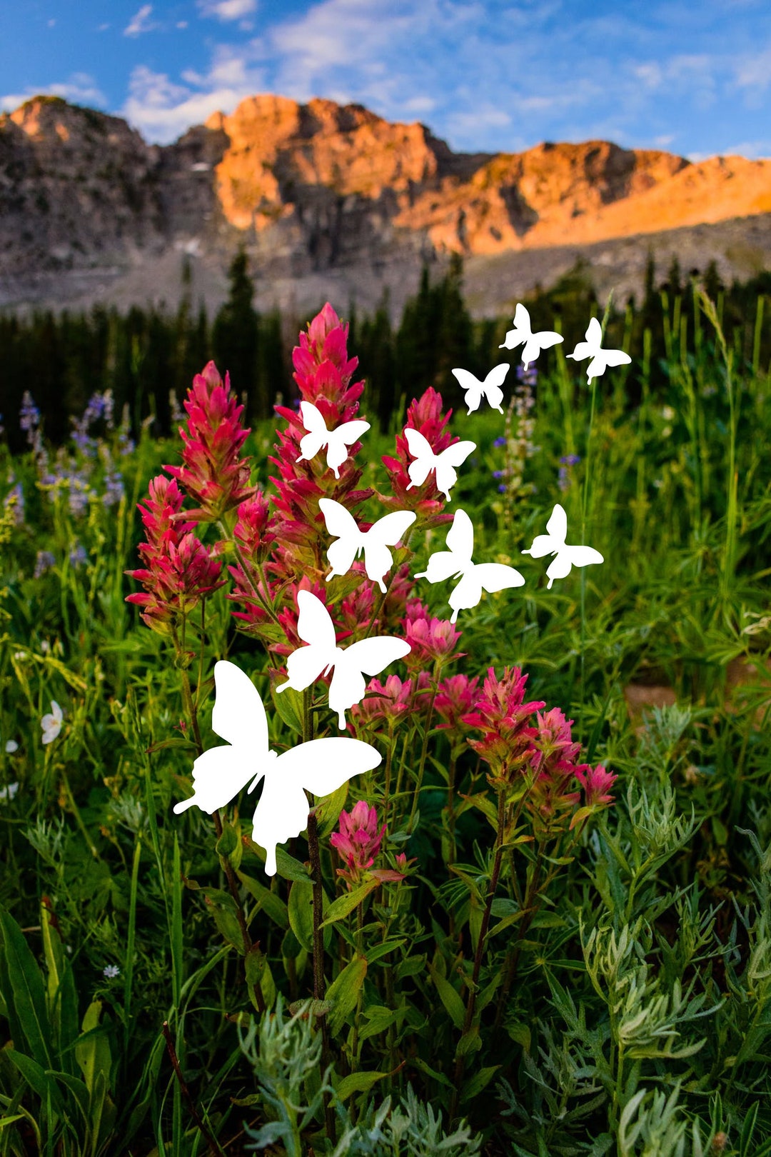 Butterfly Swarm Vinyl Decal | Swarm of Butterflies Decal | Vinyl Decal ...