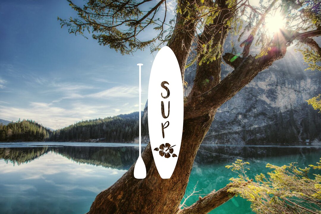 SUP Board Vinyl Decal: Hibiscus Flower, Tumbler, Laptop - Etsy