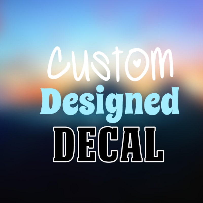 Custom Decals - Etsy