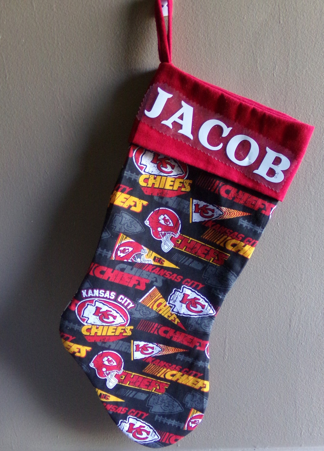 Kansas City Chiefs Christmas Stocking Personalized 20,nfl,football,men ...