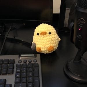 Stabby Duck Plushie | Crochet Duck With Knife Meme Plush | Funny Cute ...