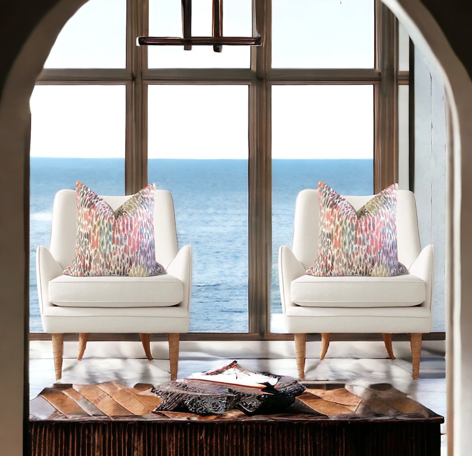 Throw Pillow Cover Make It Rain Nectar by Kelly Ripa Multicolor Pillow ...