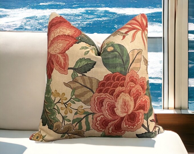 Multi Colored Classic Floral Pillow Cover - Etsy