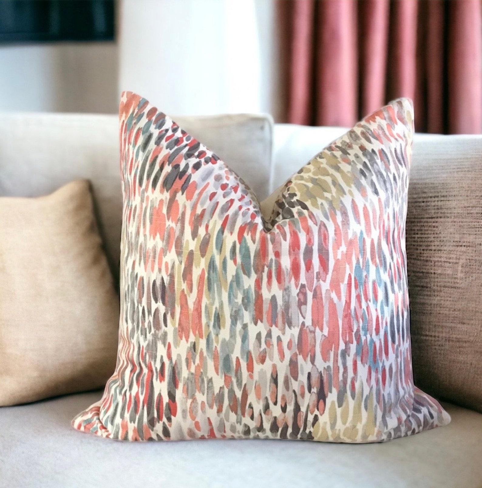 Throw Pillow Cover Make It Rain Nectar by Kelly Ripa Multicolor Pillow ...