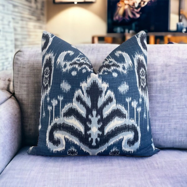 Outdoor Ikat Pillow - Etsy