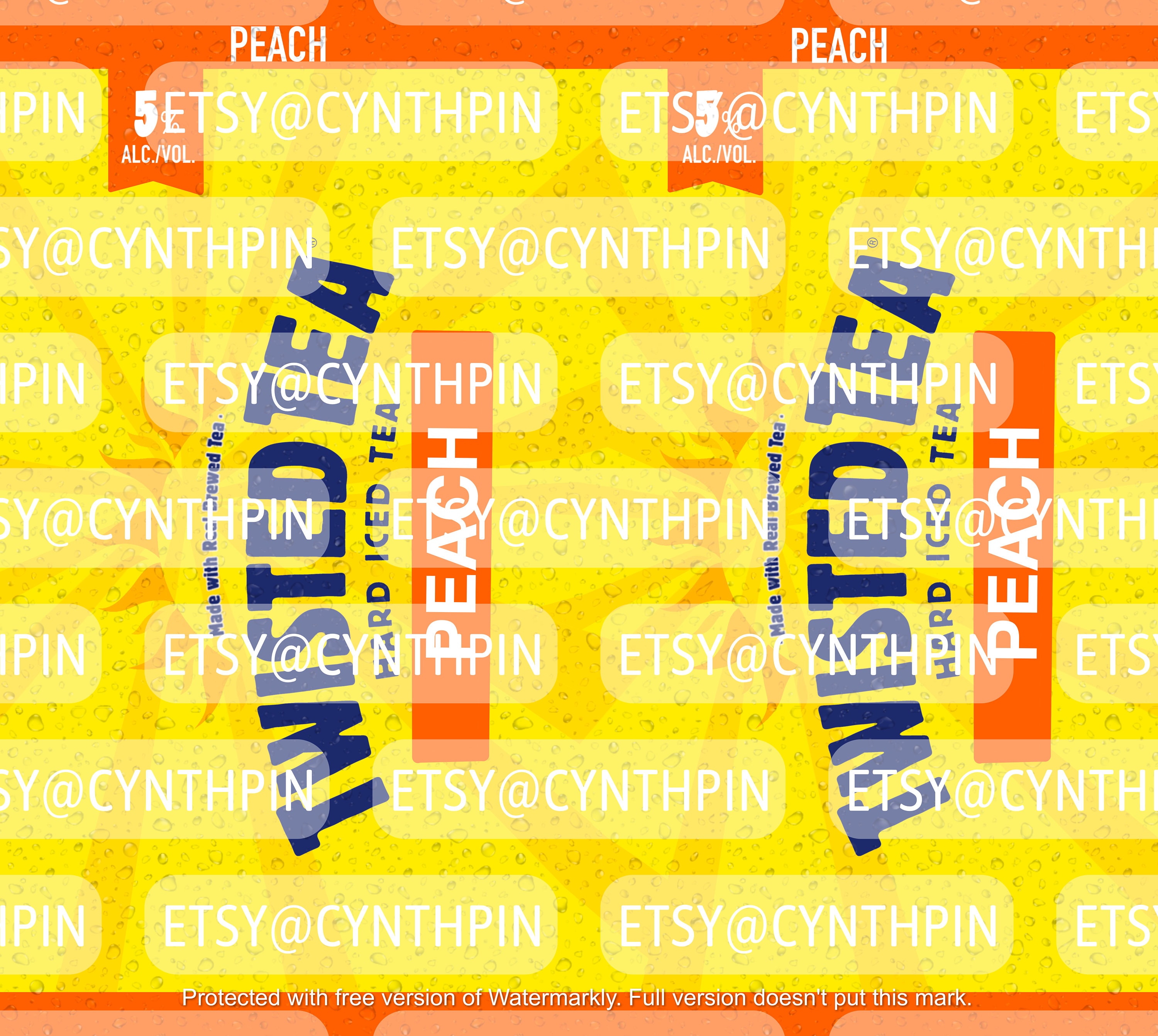 DIGITAL | Twisted Tea Peach | PNG | JPEG | 20oz | Skinny Tumbler - Etsy