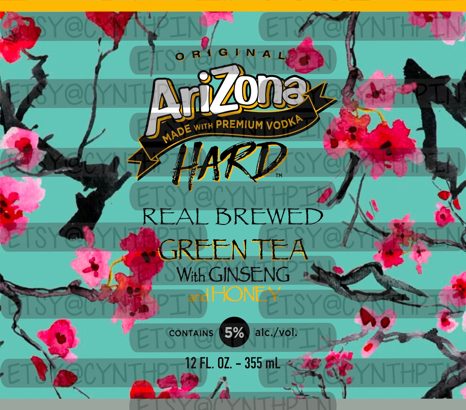 DIGITAL | Arizona Hard Green Tea | PNG | JPEG | 20oz | Skinny Tumbler ...