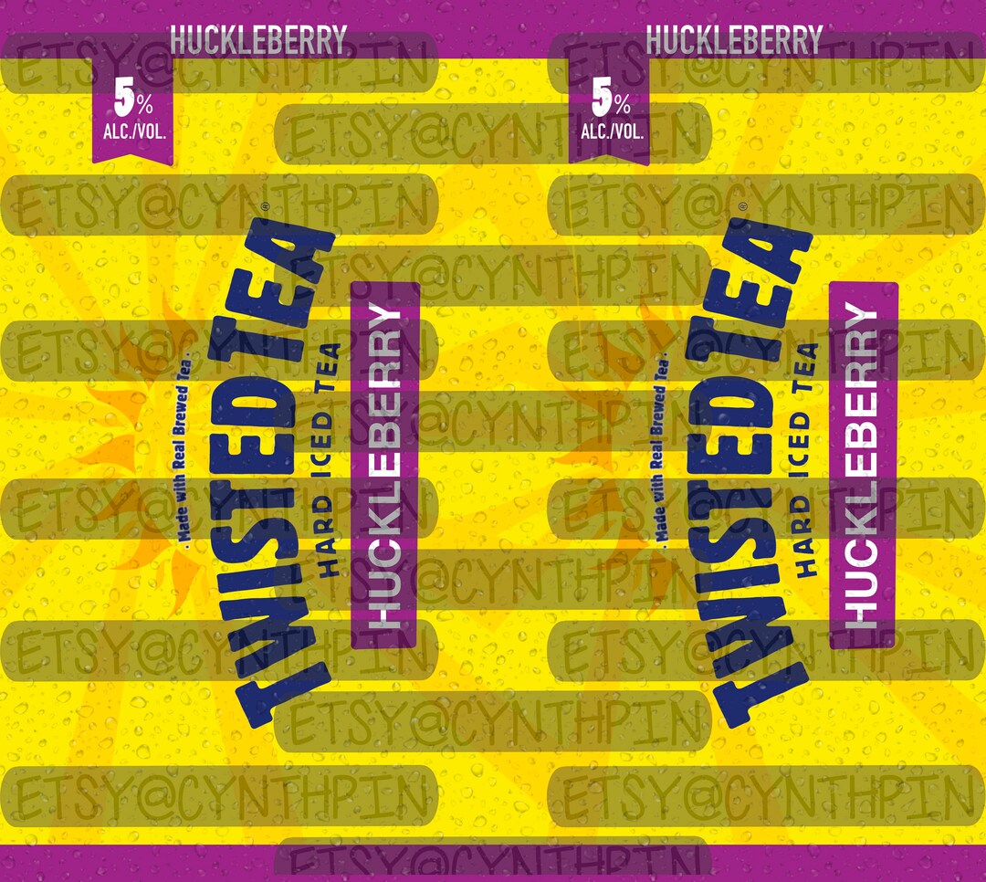DIGITAL | Twisted Tea Huckleberry | PNG | JPEG | 20oz | Skinny Tumbler ...