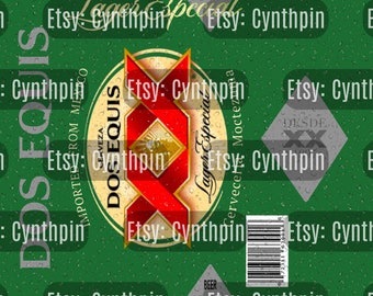Dos XX 20oz Skinny Tumbler Design, Dos XX Wrap PNG, Modelo Tumbler Wrap ...