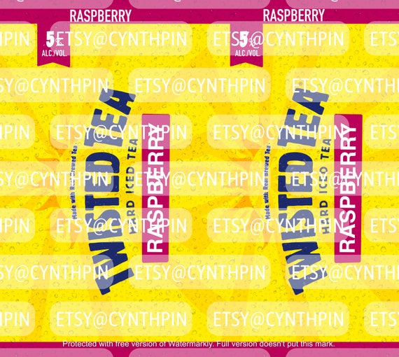 DIGITAL Twisted Tea Raspberry PNG JPEG 20oz Skinny | Etsy