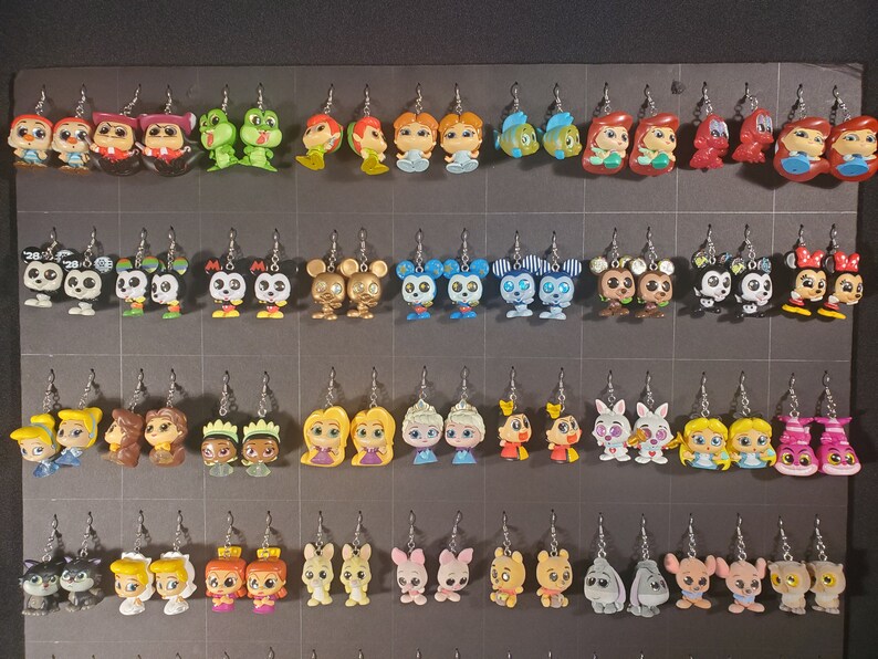 Disney Doorables Dangle Earrings - Etsy