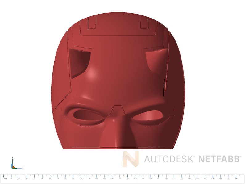 3D print model Daredevil Helmet/Cowl from Netflix 3 season | Etsy