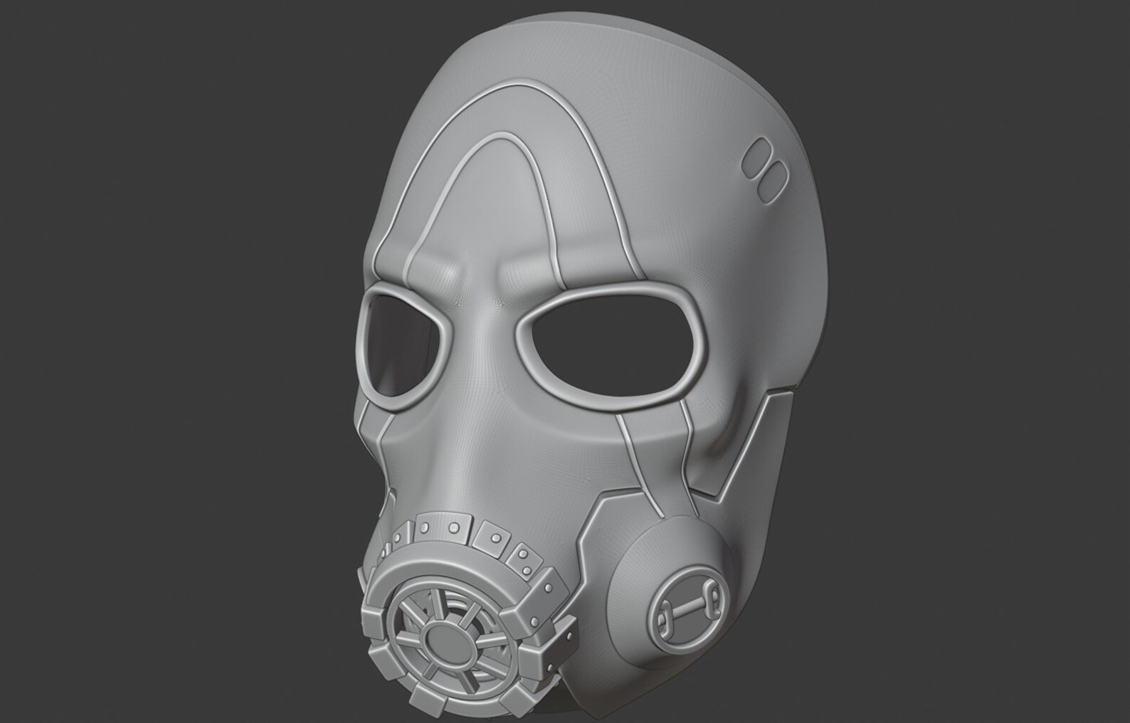 3d Printing File Psycho Mask From Borderlands 3 - Etsy