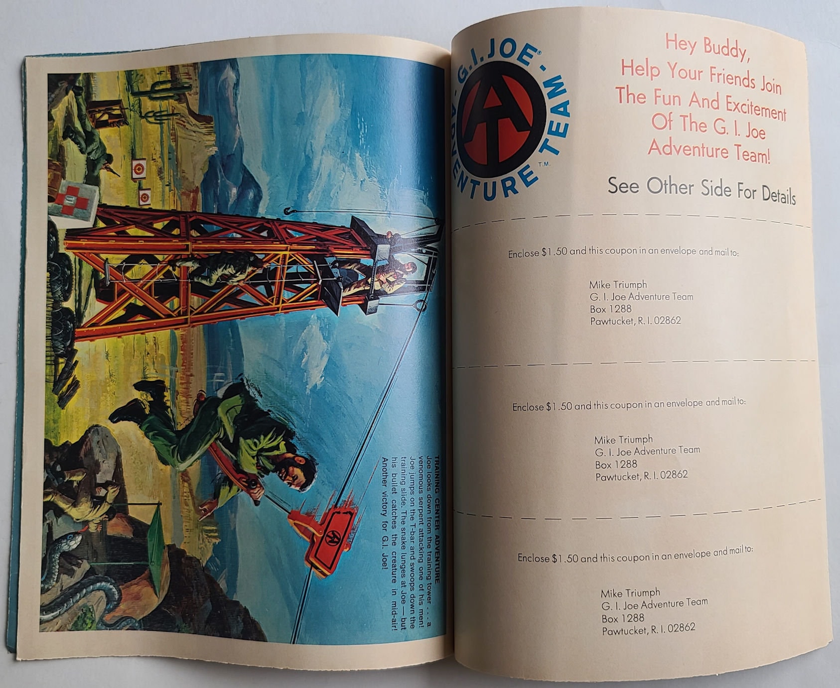 Vintage 1974 HASBRO GIJOE Collectors Club Magazine, Toy Catalog, Gijoes ...