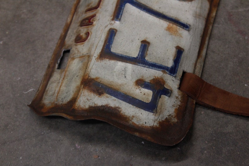 Fallout/ Mad Max inspired License plate armor | Etsy