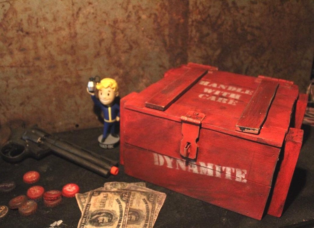 Fallout Inspired Wooden Dynamite Box - Etsy