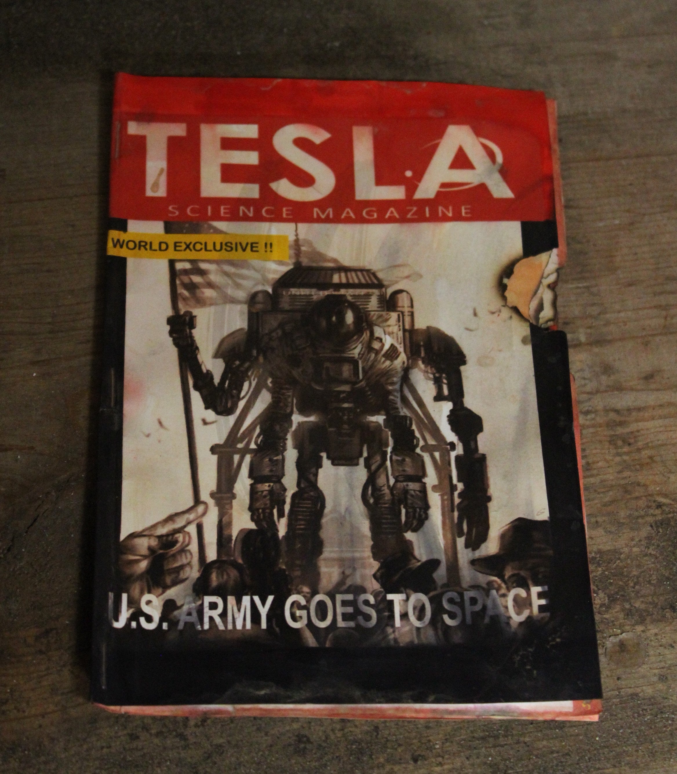 Fallout 4 Tesla magazine with real pages | Etsy