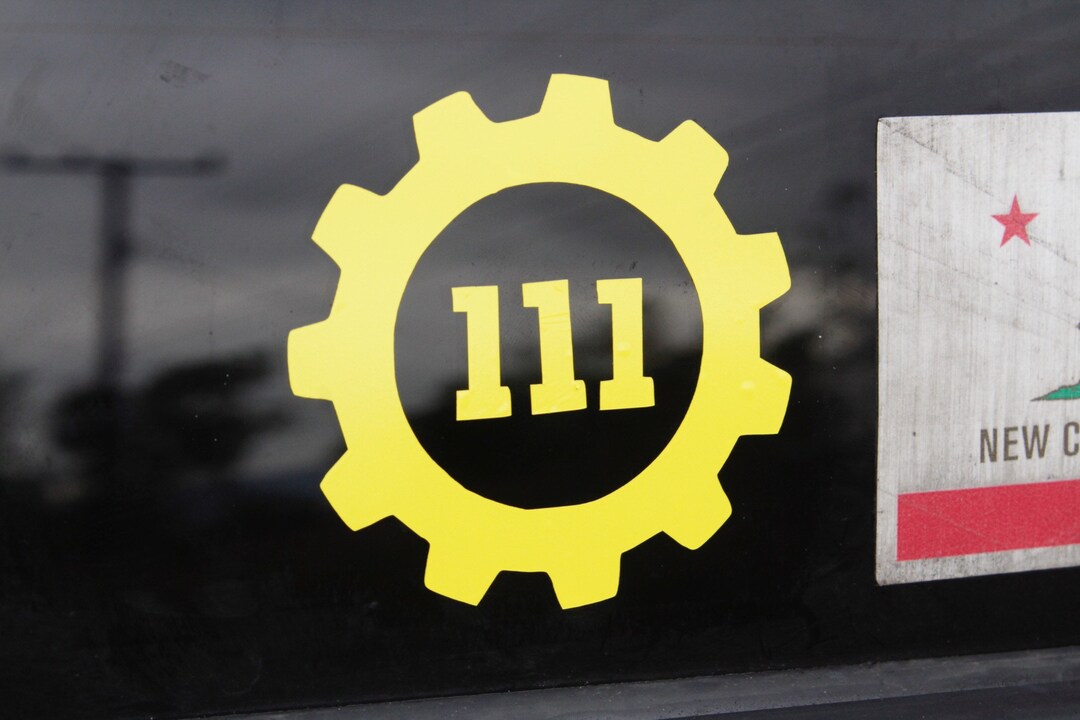 Fallout Inspired Vault Logo Vinyl Decals - Etsy