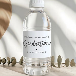 Graduation Water Bottle Labels || Water Bottle Sticker, Water Bottle ...