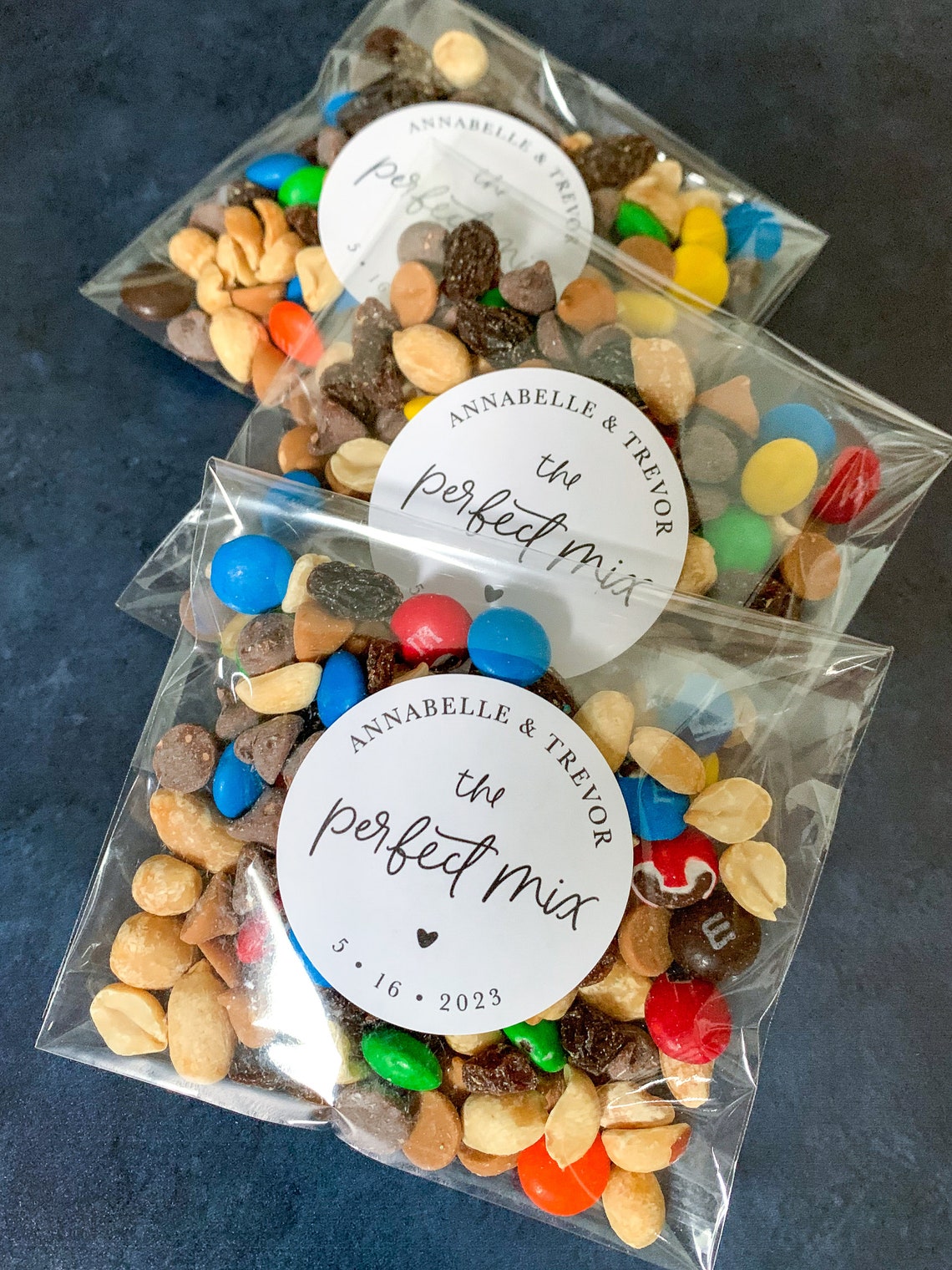 The Perfect Mix Stickers Personalized Wedding Trail Mix - Etsy
