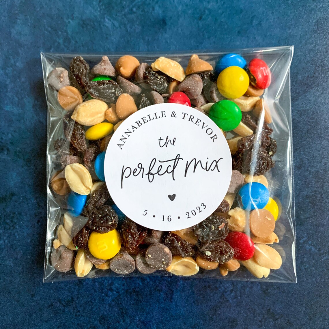 The Perfect Mix Stickers Personalized Wedding Trail Mix - Etsy