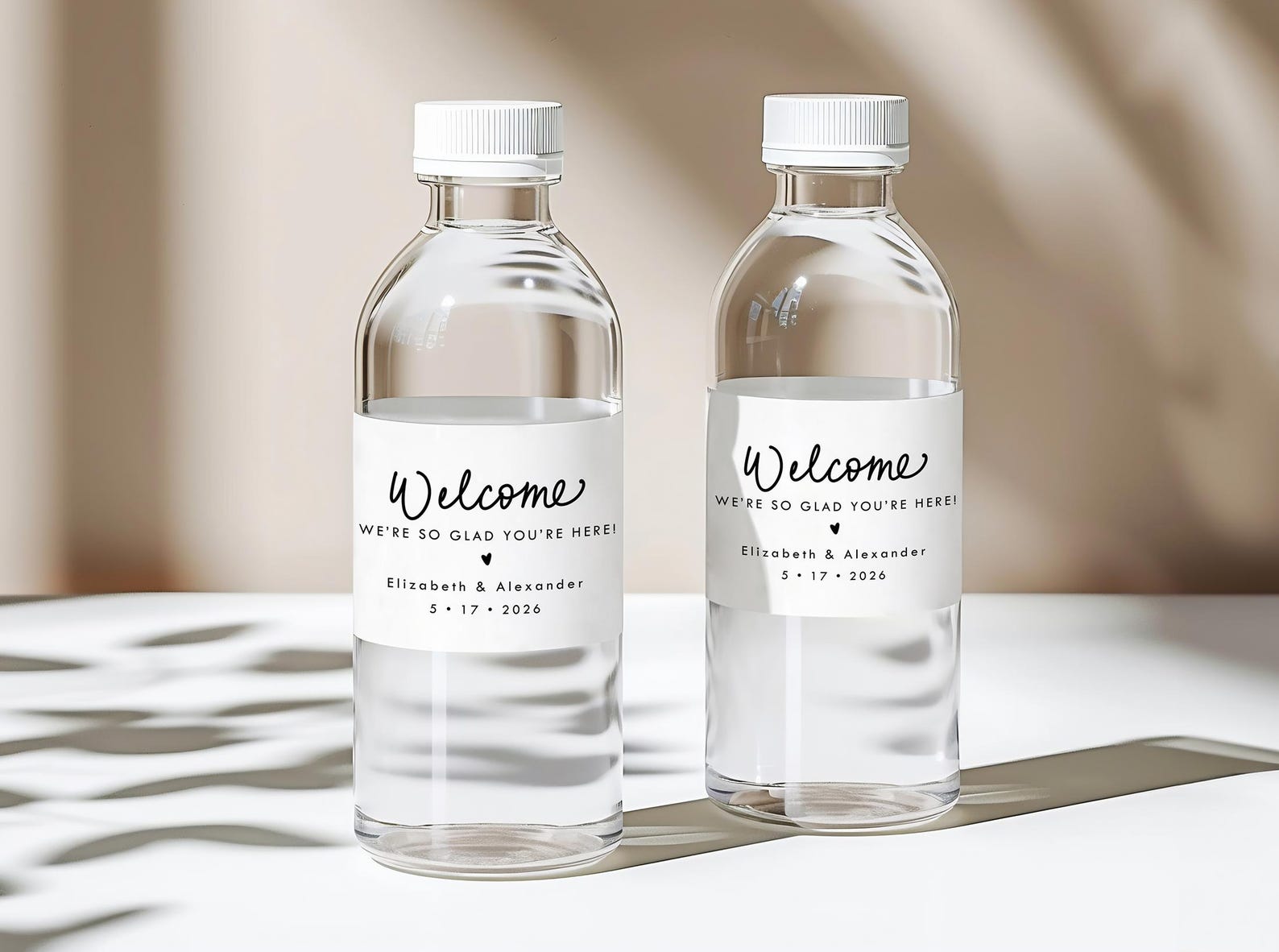 Wedding Welcome Water Bottle Labels || Water Bottle Sticker, Wrapper ...