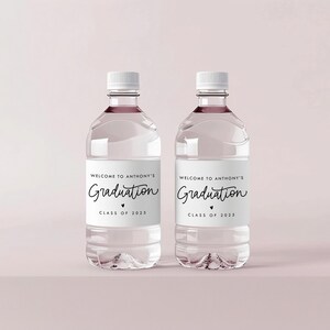 Graduation Water Bottle Labels || Water Bottle Sticker, Water Bottle ...
