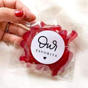Our Favorite Stickers || Wedding Candy Favors, Favor Stickers - Etsy