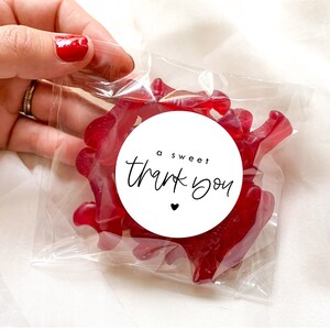 A Sweet Thank You Stickers || DIY Party Favors, Wedding Favors, Bridal ...