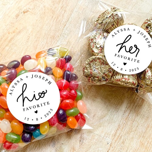 Our Favorite Stickers Wedding Candy Favors Favor Stickers - Etsy