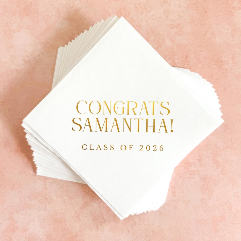 Graduation 2026 Napkins - Etsy