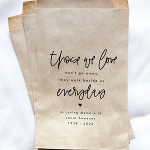 Memorial Favor Bag Personalized in Loving Memory Bag, Wedding Memorial ...
