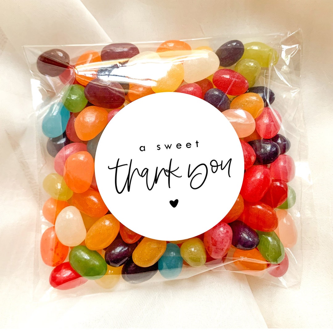 A Sweet Thank You Stickers || DIY Party Favors, Wedding Favors, Bridal ...