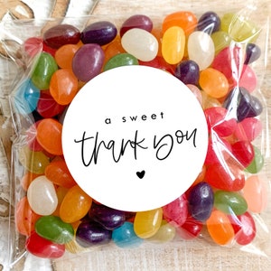 A Sweet Thank You Stickers || DIY Party Favors, Wedding Favors, Bridal ...