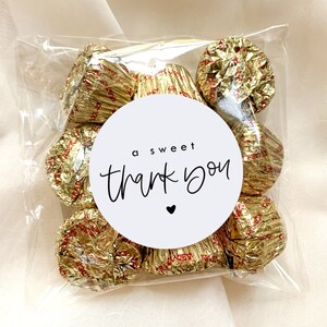 A Sweet Thank You Stickers || DIY Party Favors, Wedding Favors, Bridal ...