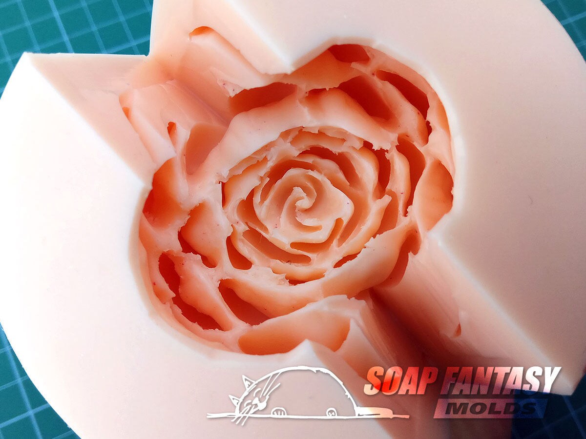 Peony mini Flower Silicone Soap Mold for Soap Making made - Etsy