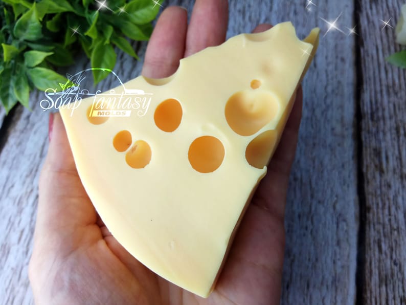 A Piece of Cheese triangle Silicone Soap Mold for Soap - Etsy