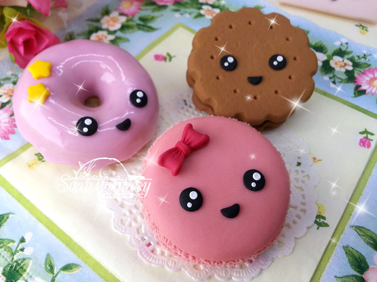 Smile Macaroon :) Silicone Soap Mold - for Soap Making, Craft & Hobby ...