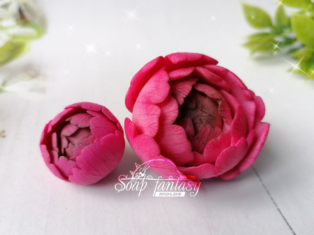 Peony "sweet Harmony" Buds Silicone Soap Mold - for Soap Making, Craft ...
