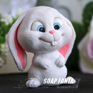 Snowball Rabbit Etsy UK