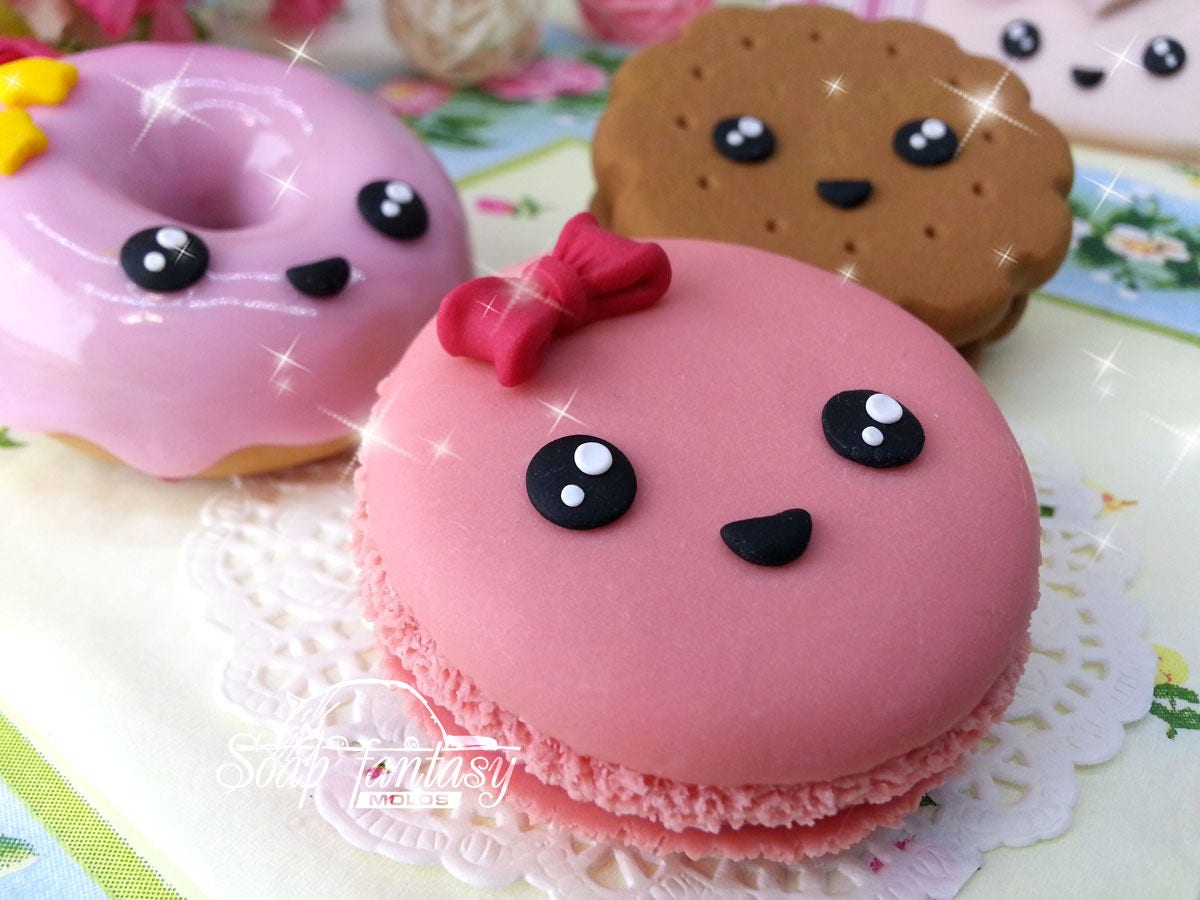 Smile Macaroon :) Silicone Soap Mold - for Soap Making, Craft & Hobby ...