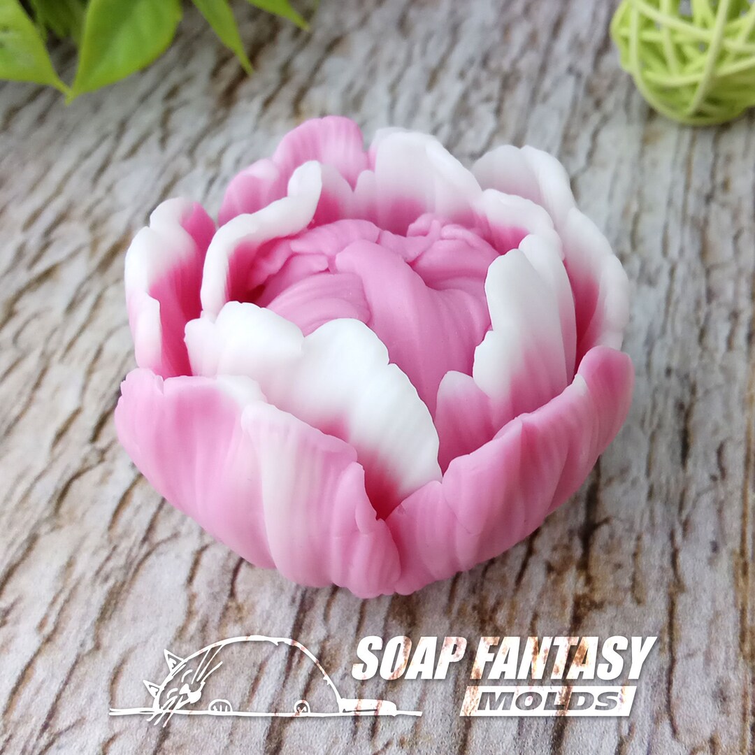 Peony Bud "sarah Bernhardt" Silicone Soap Mold - for Soap Making, Craft ...
